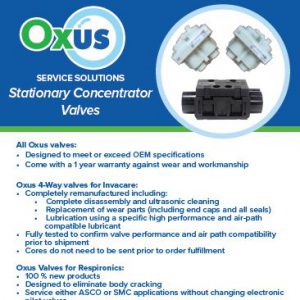 Oxus America | Full Range of Oxygen Equipment Service Parts